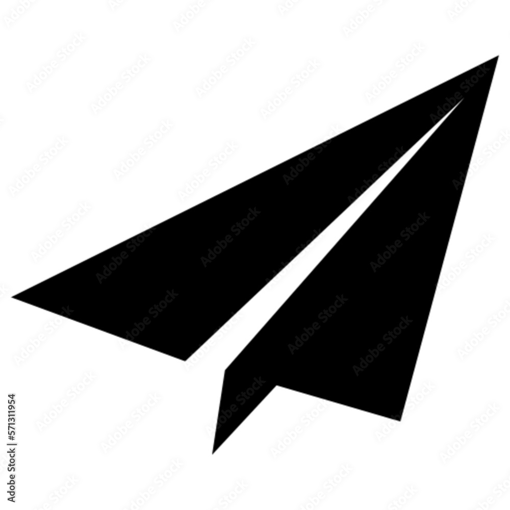 paper plane vector, icon, symbol, logo, clipart, isolated. vector ...