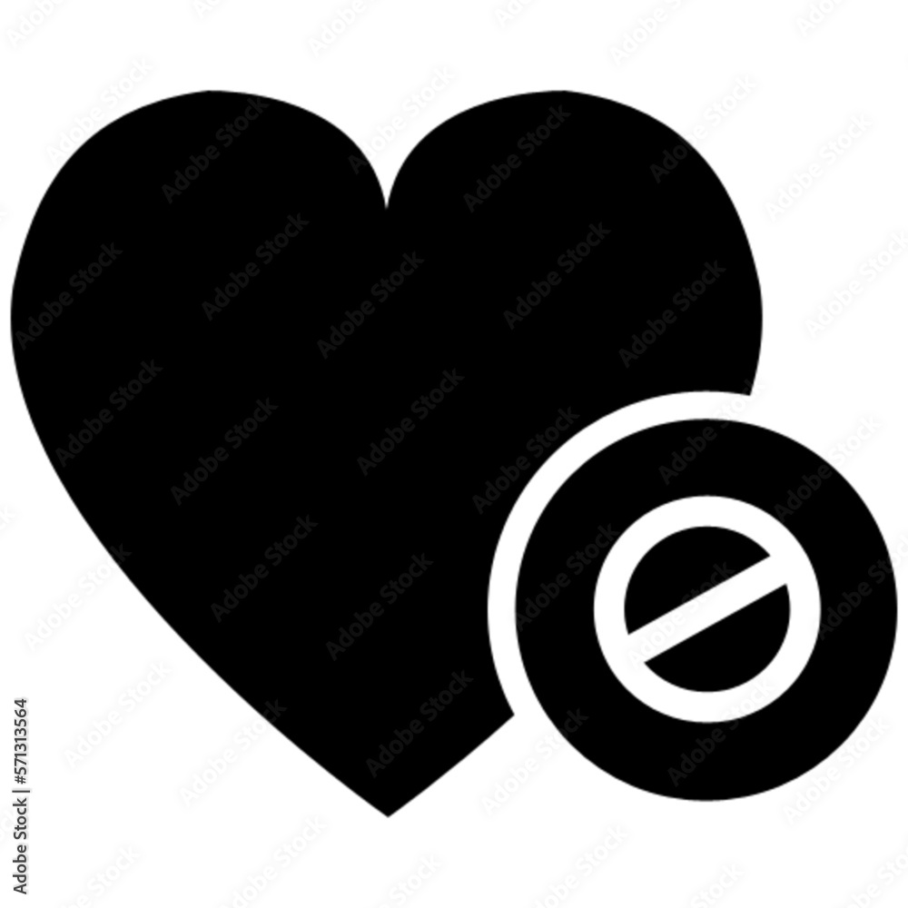 heart block vector, icon, symbol, logo, clipart, isolated. vector ...