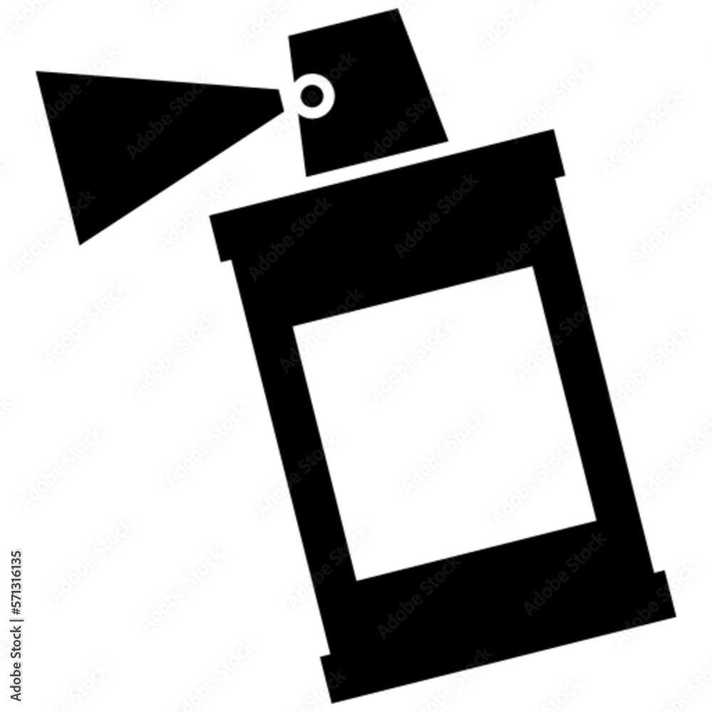 spray can vector icon symbol logo clipart isolated. vector illustration ...