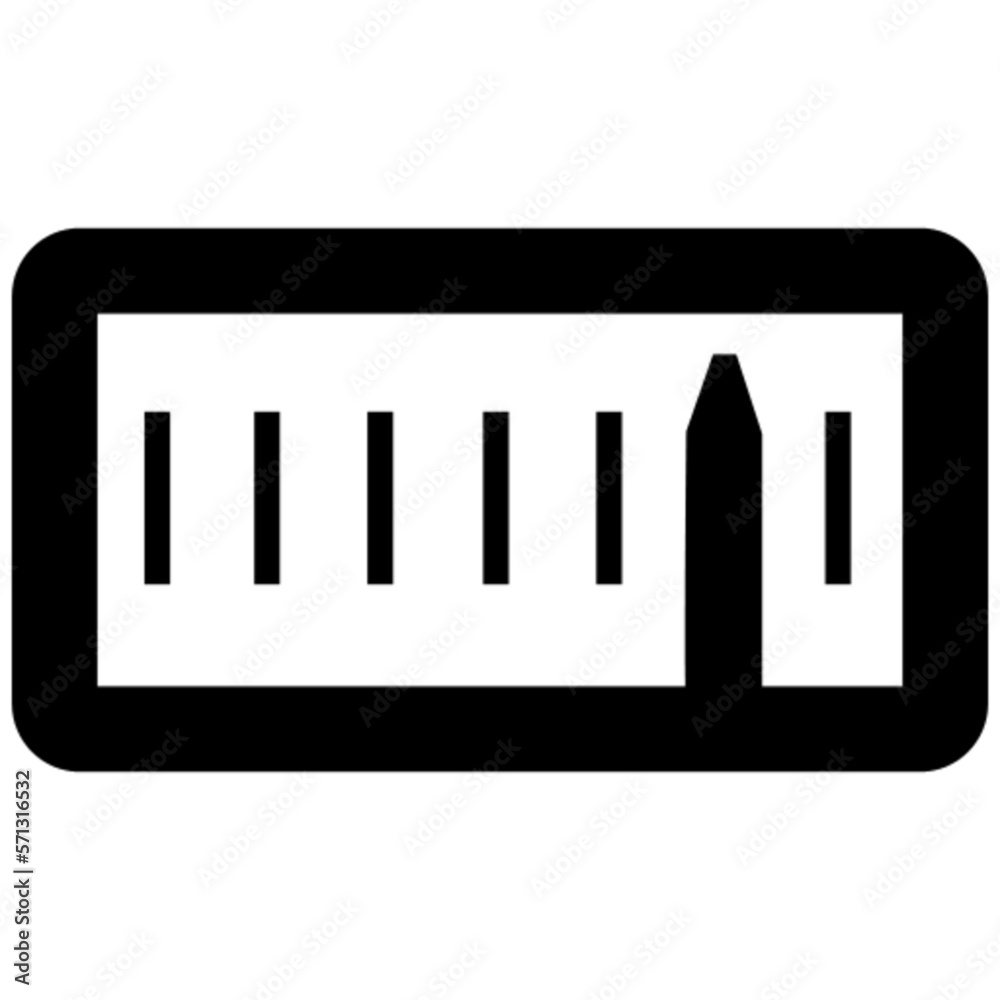 meter vector icon symbol logo clipart isolated. vector illustration ...