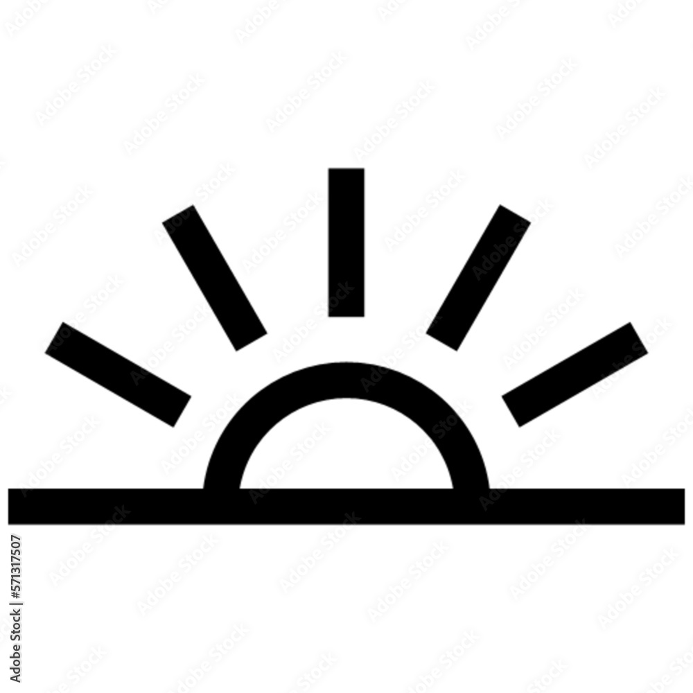 sunset vector, icon, symbol, logo, clipart, isolated. vector ...