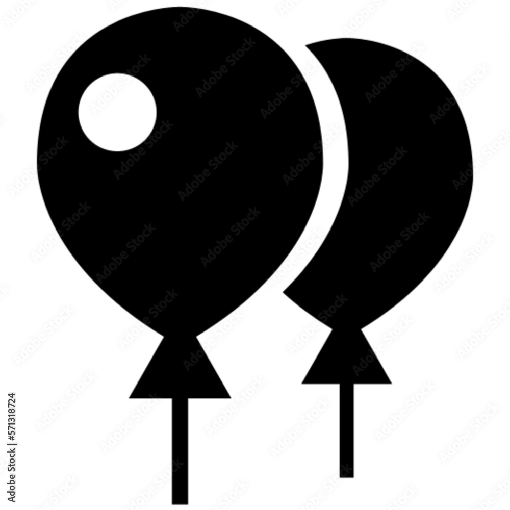 balloons vector, icon, symbol, logo, clipart, isolated. vector ...