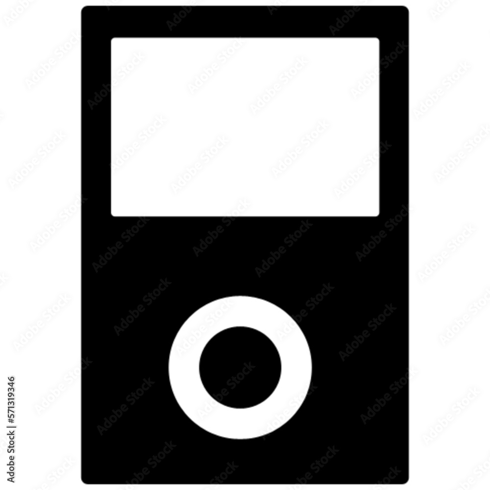 mp3 player vector icon symbol logo clipart isolated. vector ...