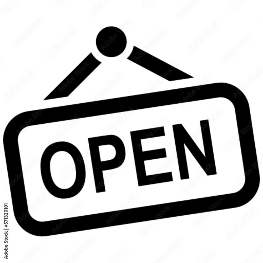 open vector icon symbol logo clipart isolated. vector illustration ...