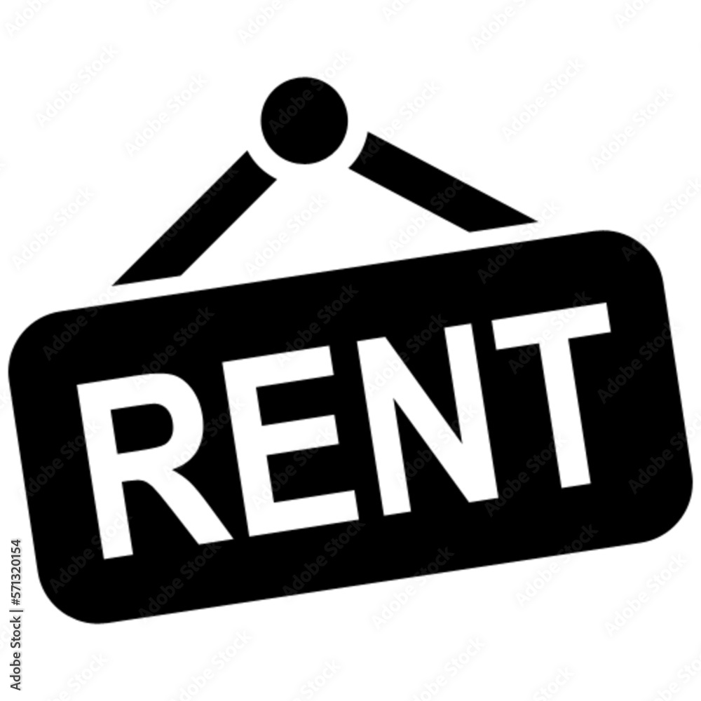 rent vector icon symbol logo clipart isolated. vector illustration ...