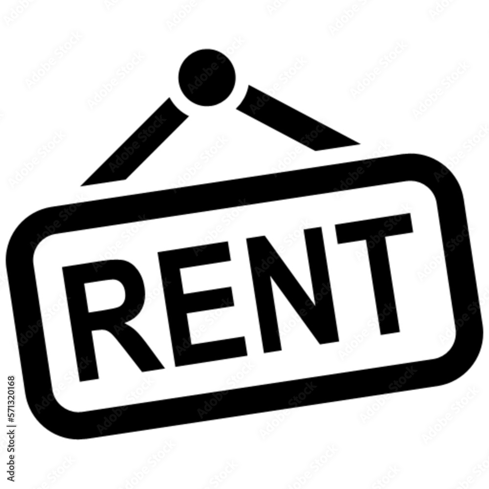 rent vector icon symbol logo clipart isolated. vector illustration ...