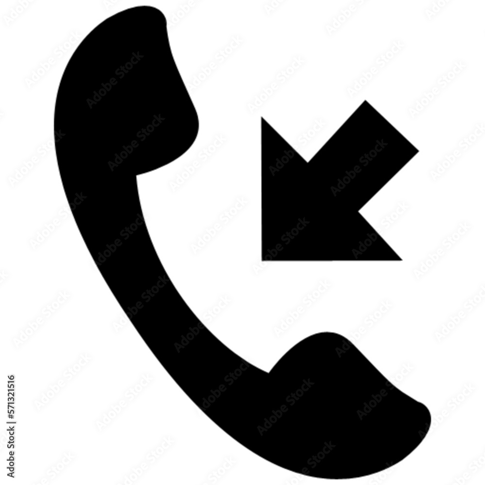 incoming call vector icon symbol logo clipart isolated. vector ...