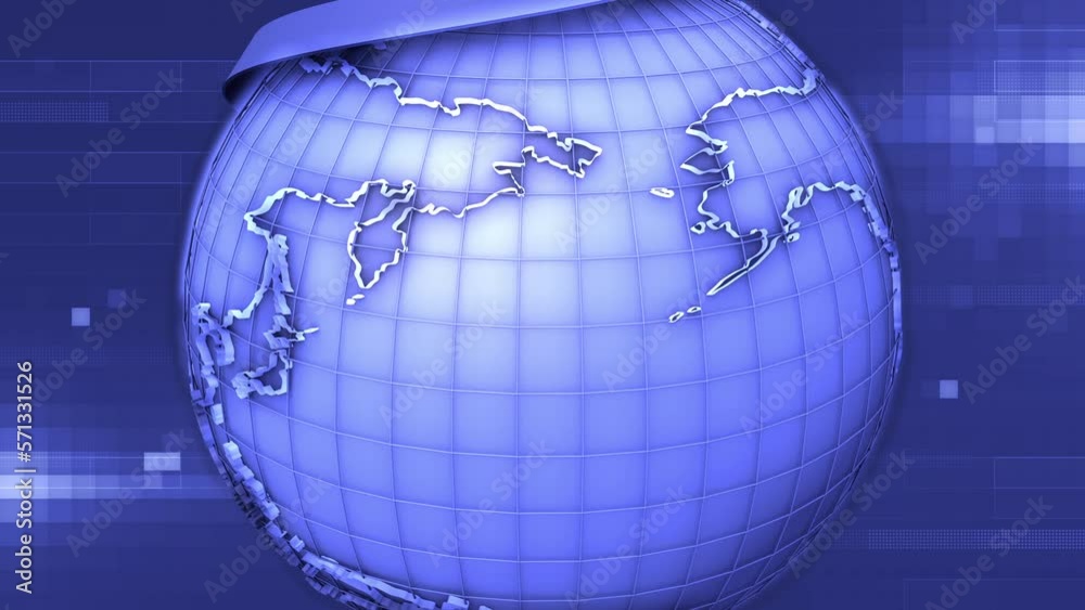 News Screensaver Background World Communications Activity Map. Seamless ...