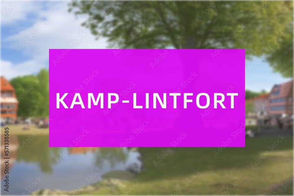Kamp-Lintfort: Der Name der deutschen Stadt Kamp-Lintfort im Bundesland ...