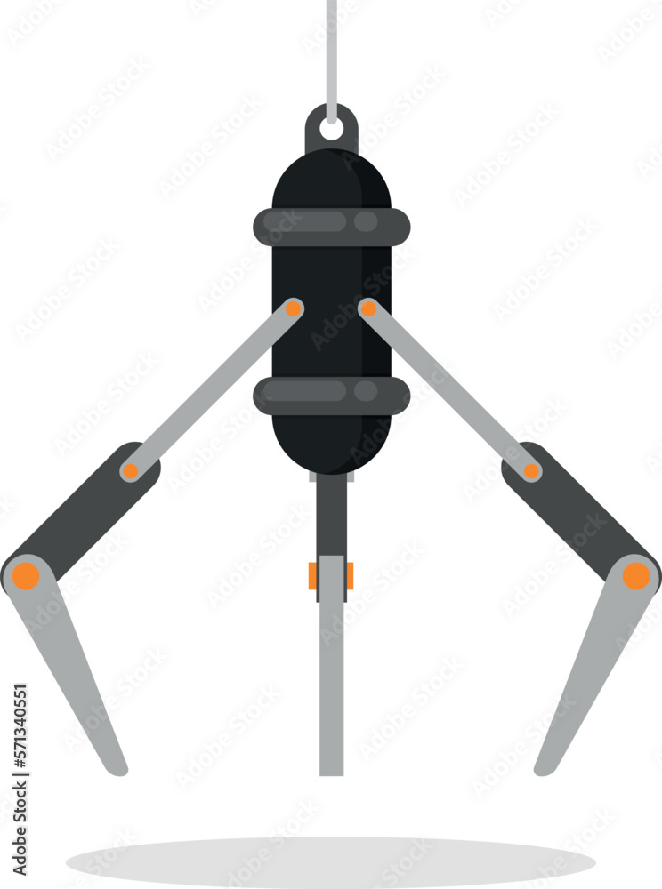 Vector Image Of A Mechanical Arm Of A Robot, Isolated On Transparent ...