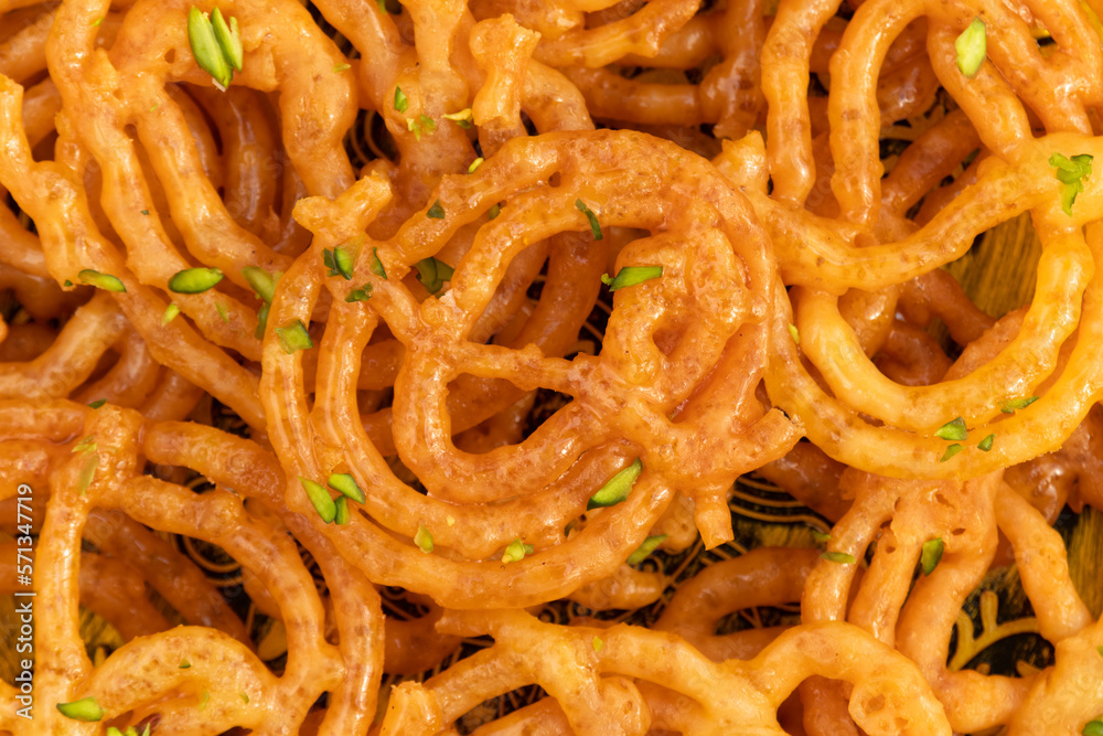 Foto de Jalebi Also Called Jilapi, Jilebi, Jilipi, Zulbia, Jerry ...