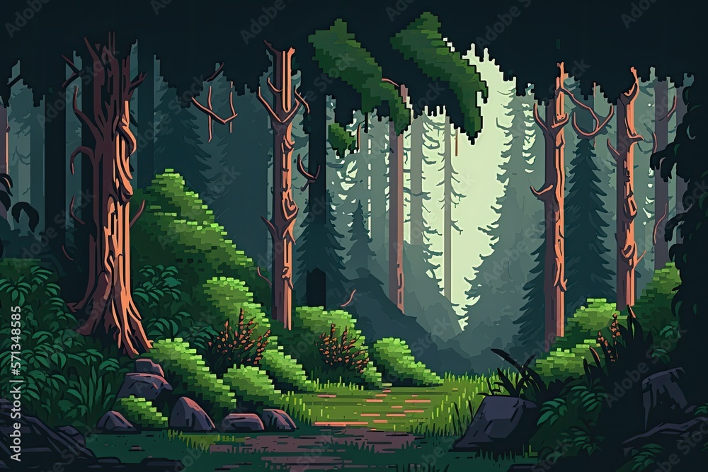 llustration of a game level design background - Created with generative ...