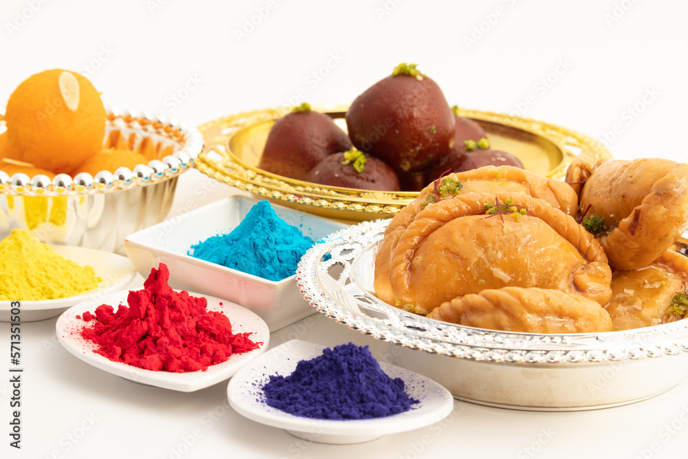 Stockfoto Gujia Mithai Also Called Gujiya, Pirukiya, Pirukia, Pedakiya ...