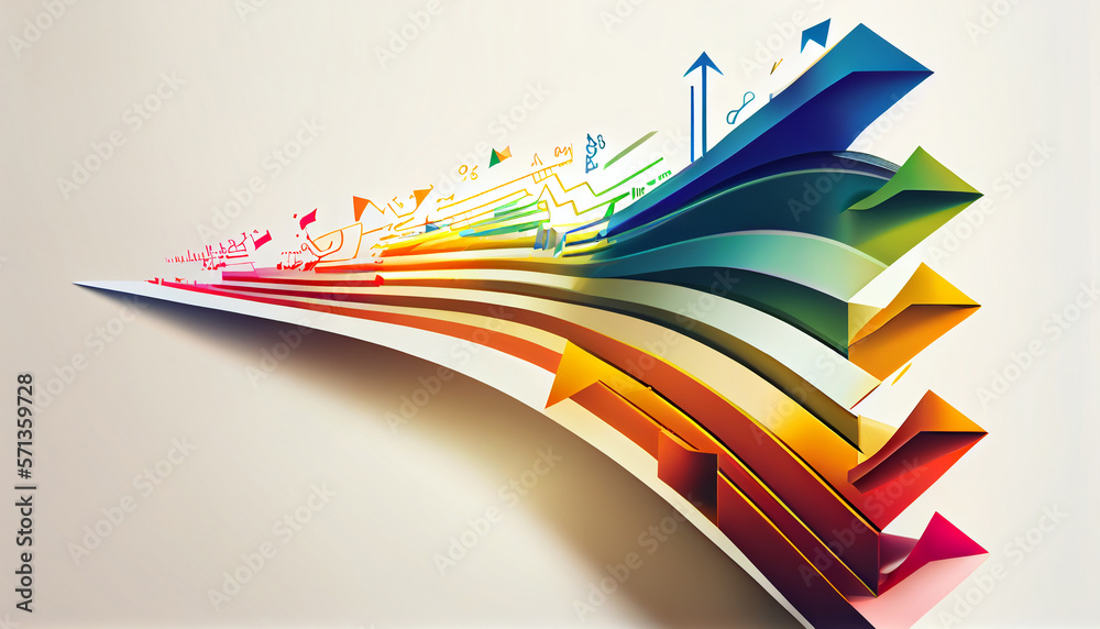 very detailed vector illustration of rising arrow indicator Stock ...