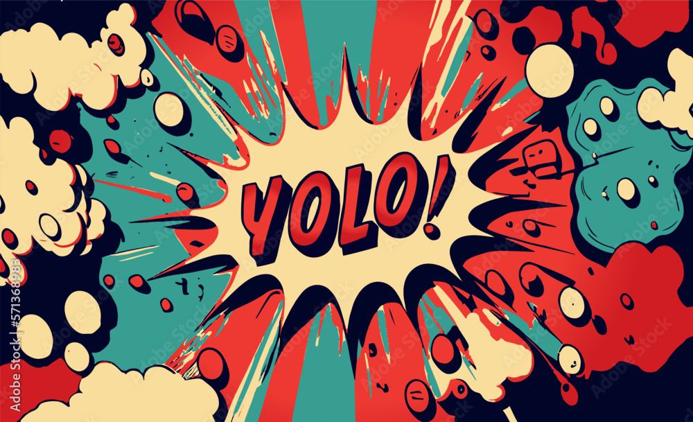 Vintage comics dialogue bubble (old school cartoon explosion bubble ...