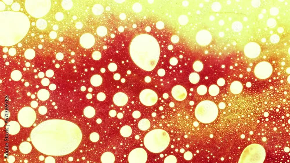 Fantastic structure of bubbles, chemical reactions. Chaotic motion ...