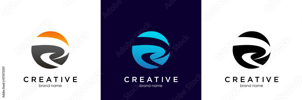 Letter R logo design inspiration Stock Vector | Adobe Stock