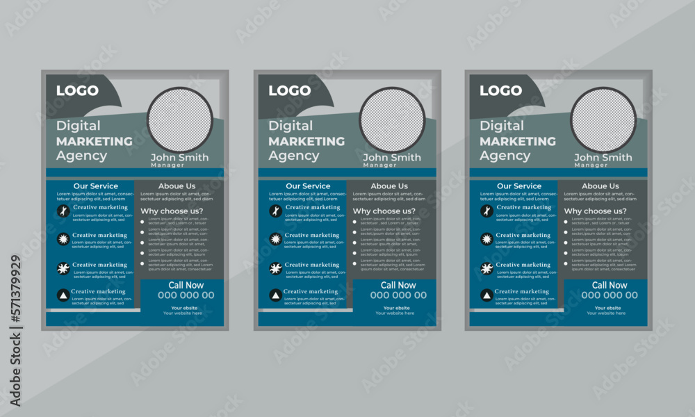 Flyer Design Stock Vector | Adobe Stock