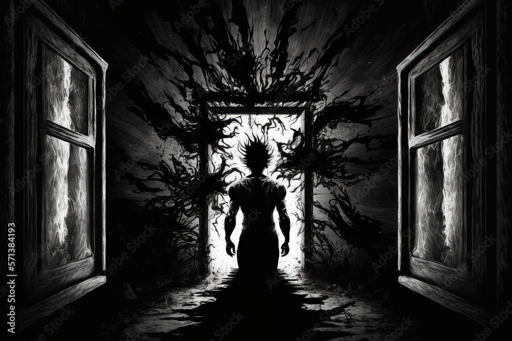 nightmares scene. sketch art for artist creativity and inspiration ...