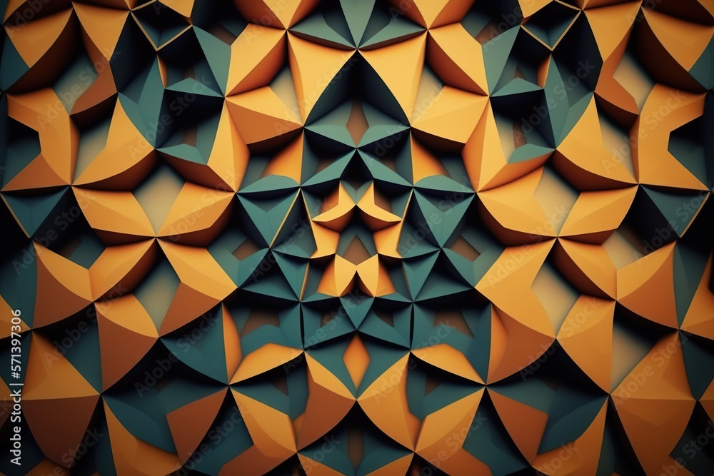 Image composed of repeating geometric shapes often used to create a ...