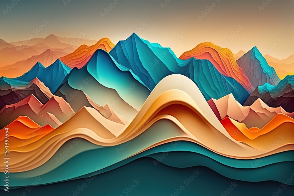 Image featuring gradual blend of colors used to create smooth ...