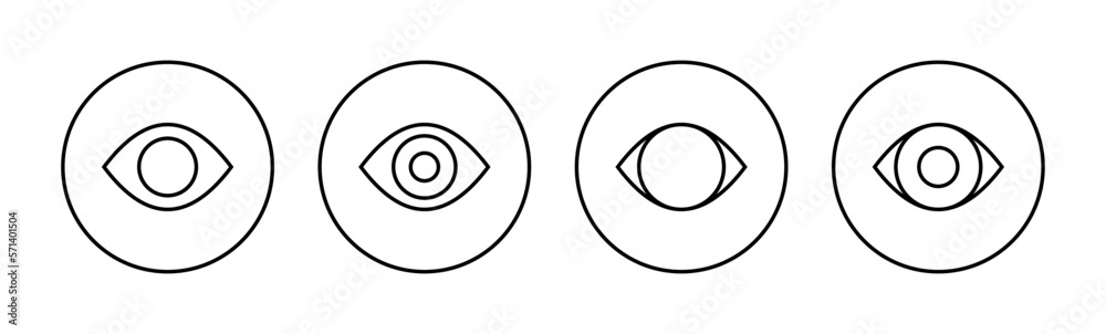 Eye icon vector for web and mobile app. Eye sign and symbol. Look and ...