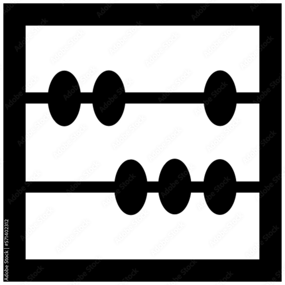 abacus vector icon symbol logo clipart isolated. vector illustration ...