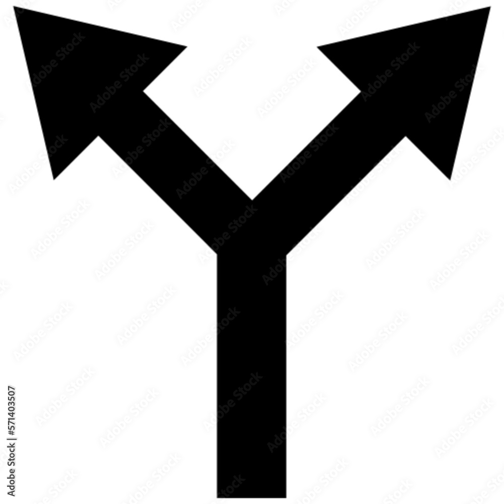 two directions vector, icon, symbol, logo, clipart, isolated. vector ...