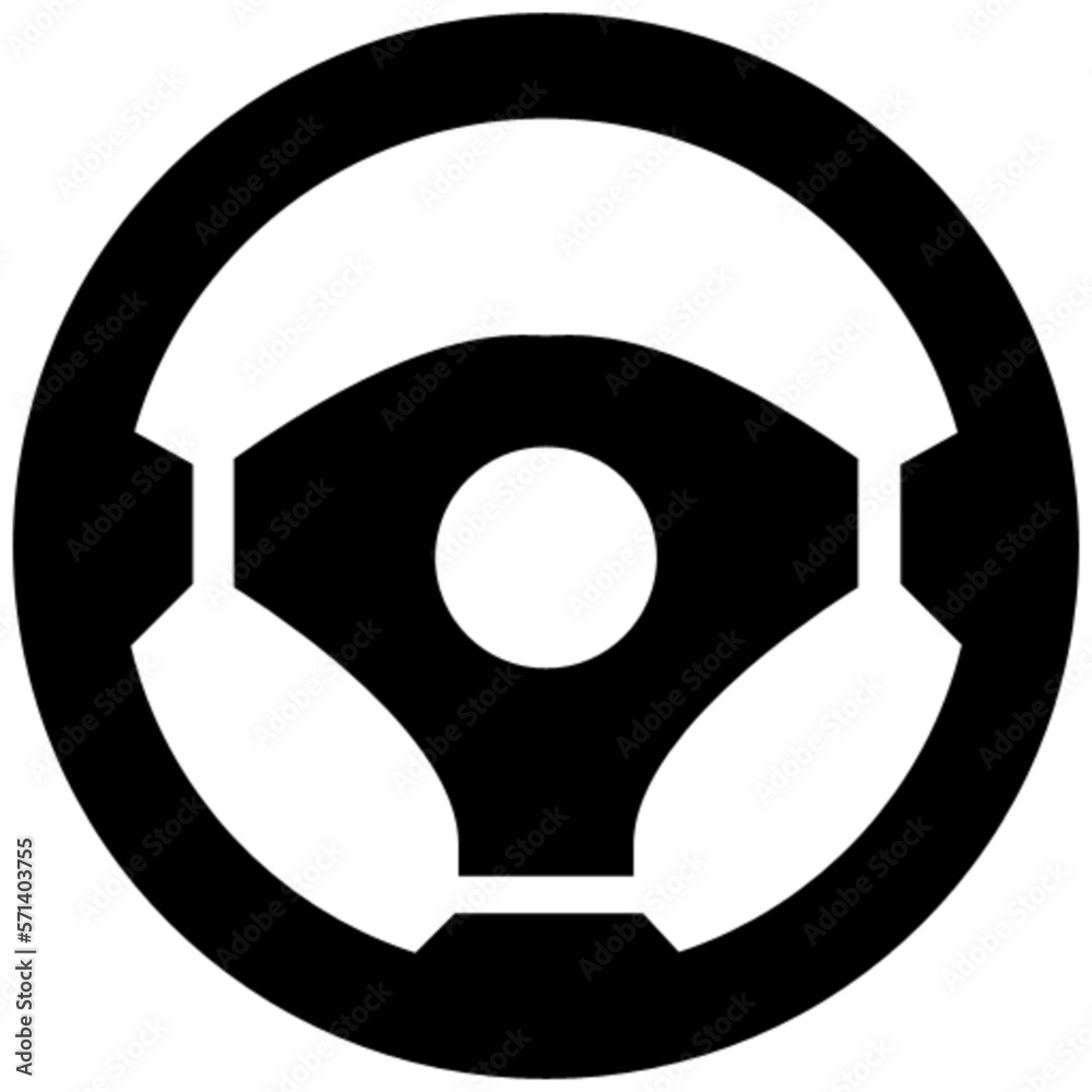 car steering vector, icon, symbol, logo, clipart, isolated. vector ...