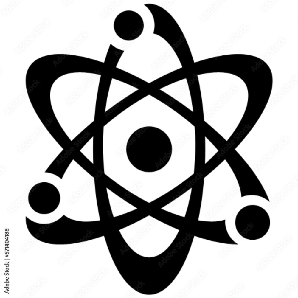 atom and molecules vector, icon, symbol, logo, clipart, isolated ...