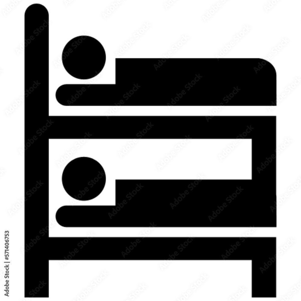 bunk vector, icon, symbol, logo, clipart, isolated. vector illustration ...