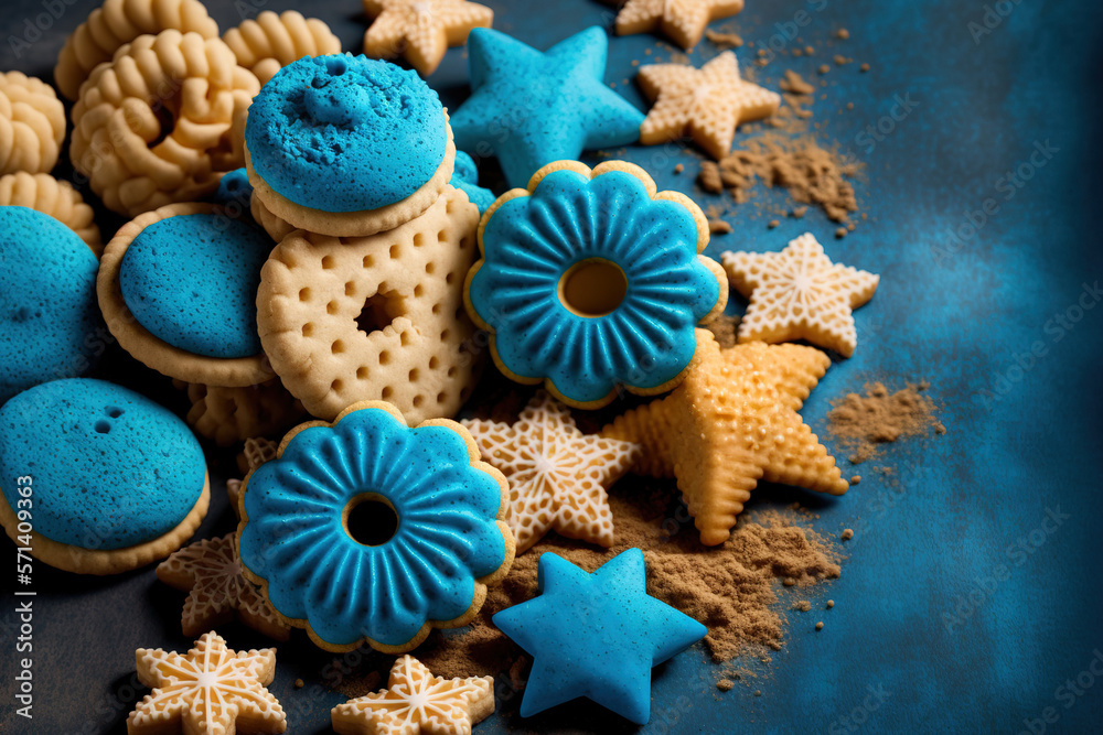 Variously decorated ramadan and dallah maamoul or mamoul cookies made ...