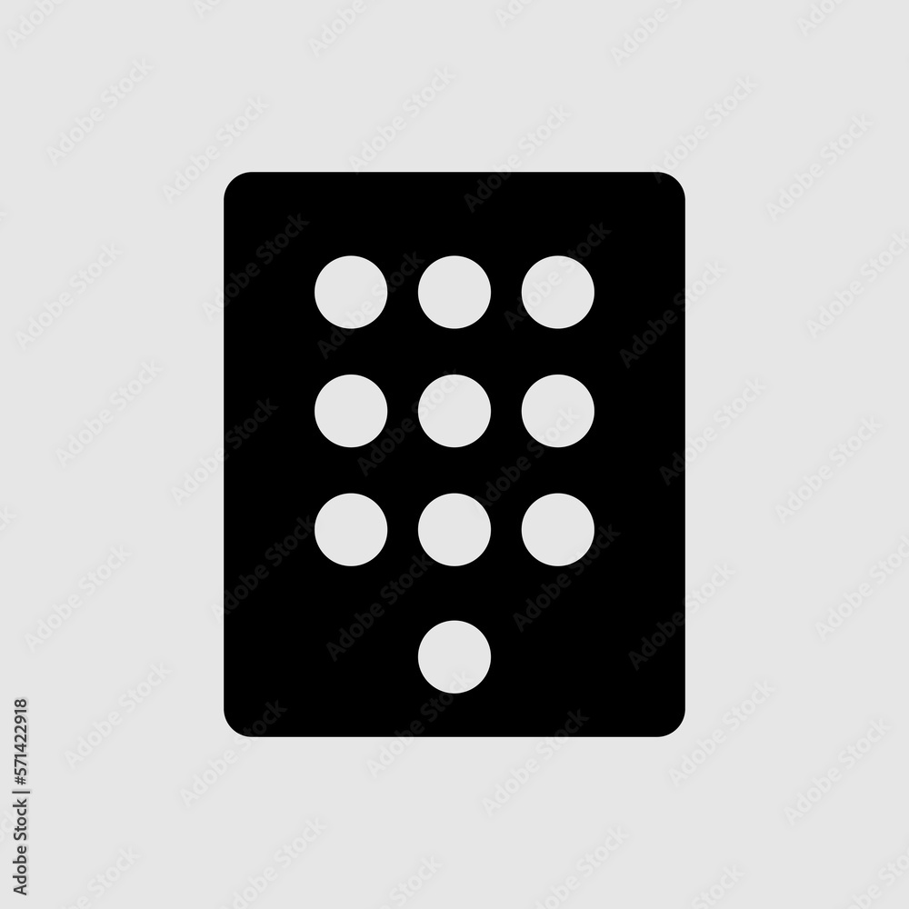 Dialpad, numeric keypad icon design. isolated on white background..eps ...