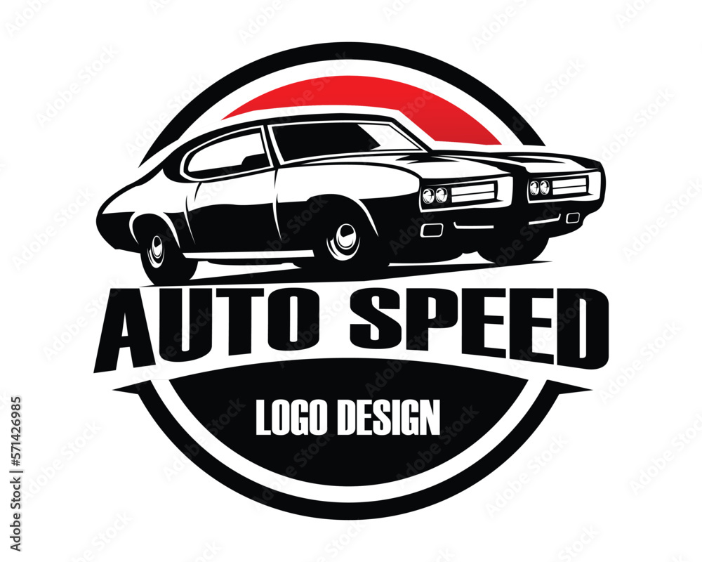 Pontiac gto judge car logo. premium car design vector. isolated white ...