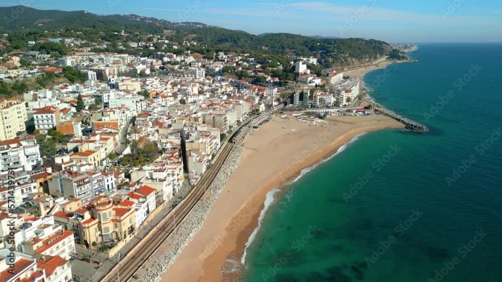 Aerial photography of Sant Pol de Mar offers a rare glimpse into this ...