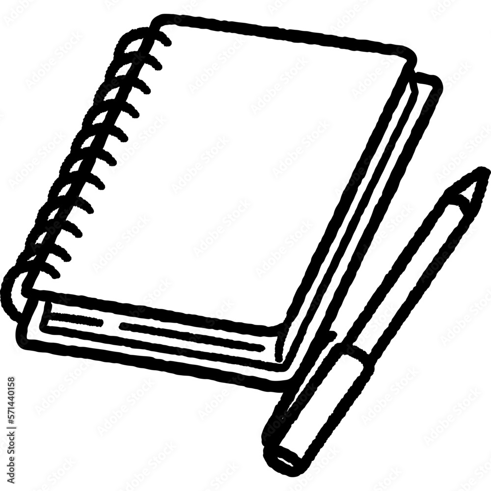 scrapbook and pen dry brush stroke drawing vector illustration for ...