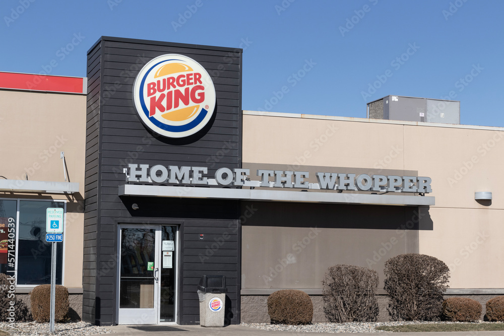Burger King fast food restaurant. Burger King is a subsidiary of ...