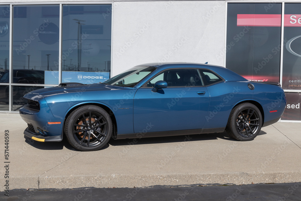 Dodge Challenger display. Dodge offers the Challenger in SXT, GT, R/T ...