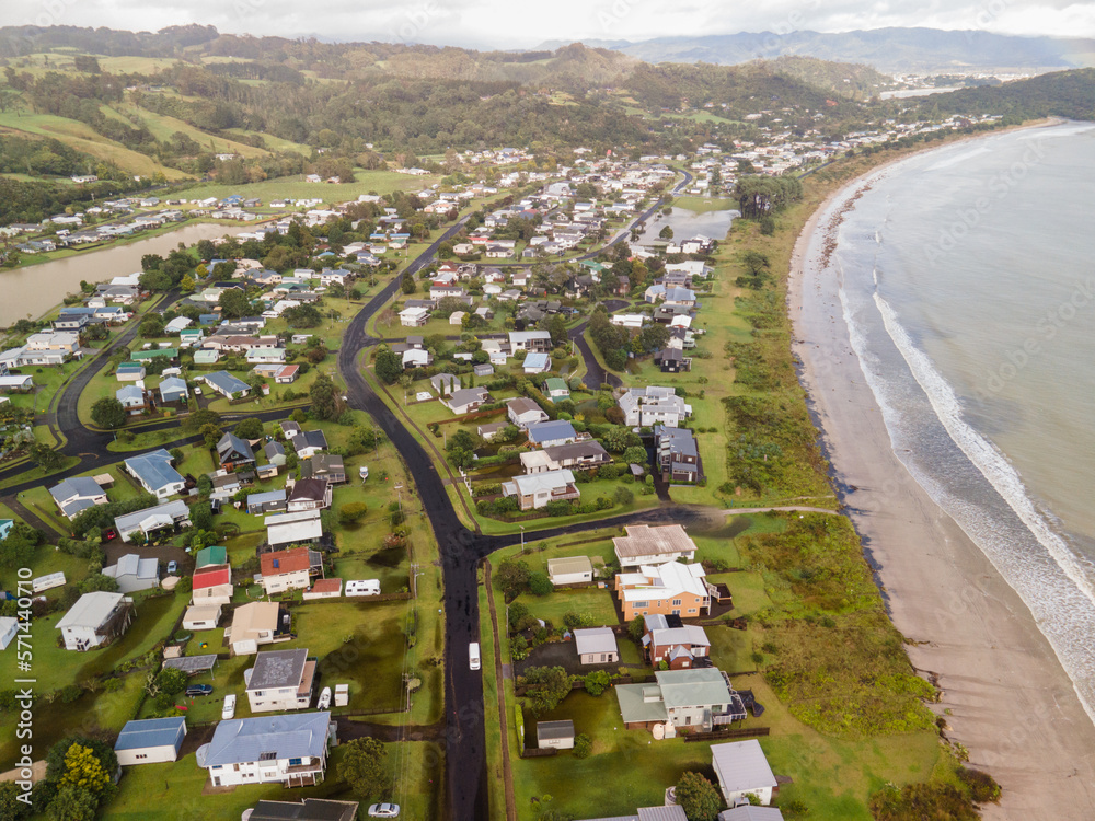 Flooding along the Coromandel Peninsula, New Zealand after Cyclone ...