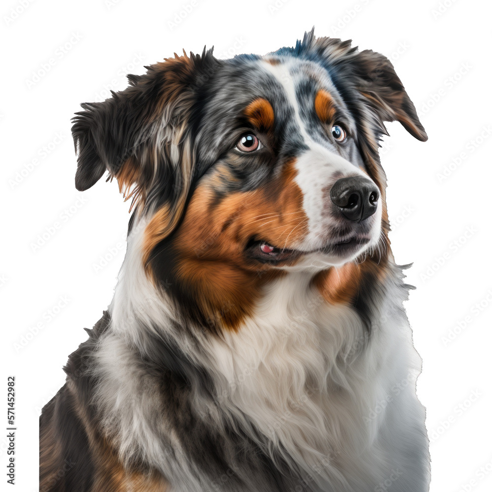 Animal Australian Shepherd dog Design Elements Isolated Transparent Background: Graphic ...