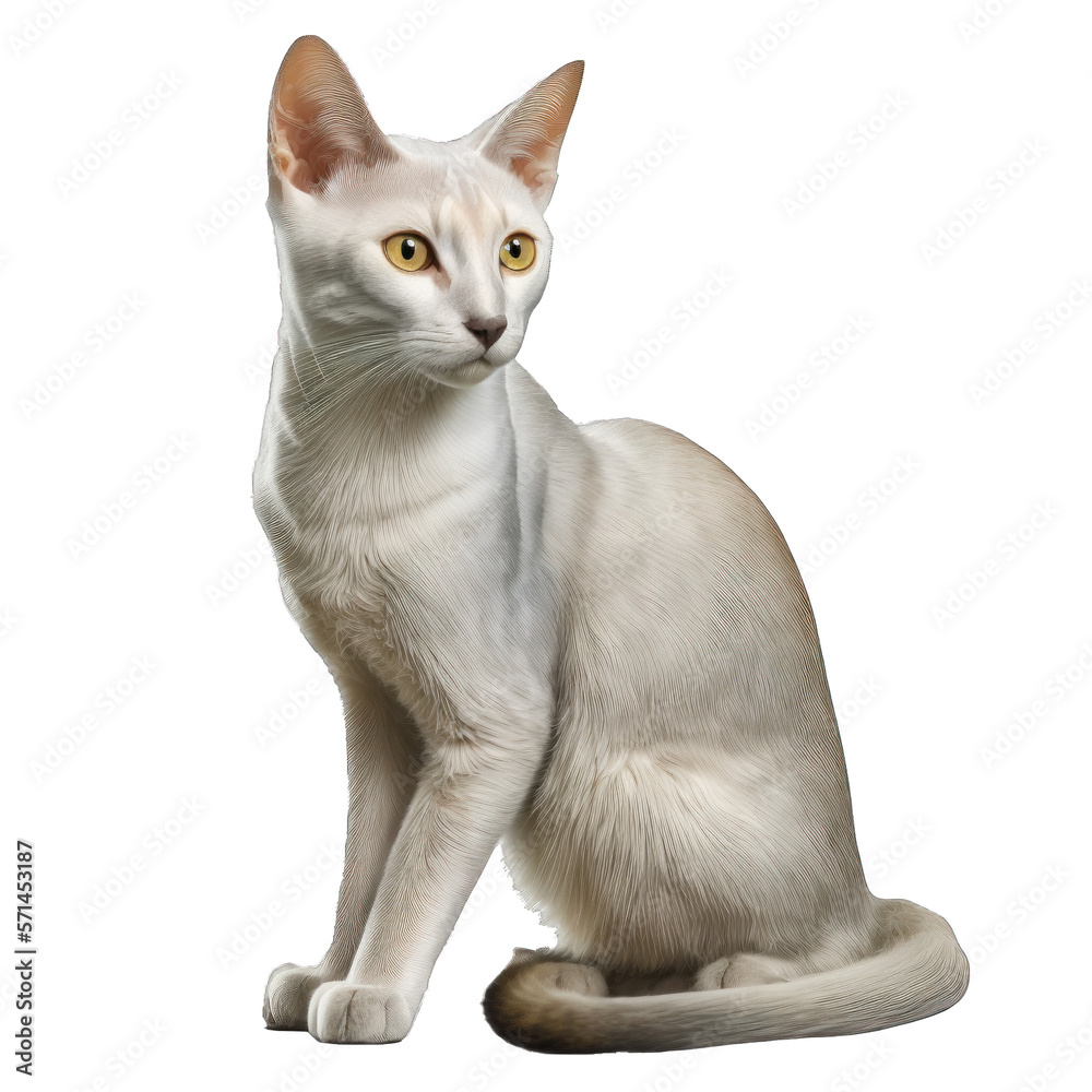 Animal Burmilla cat Design Elements Isolated Transparent Background ...