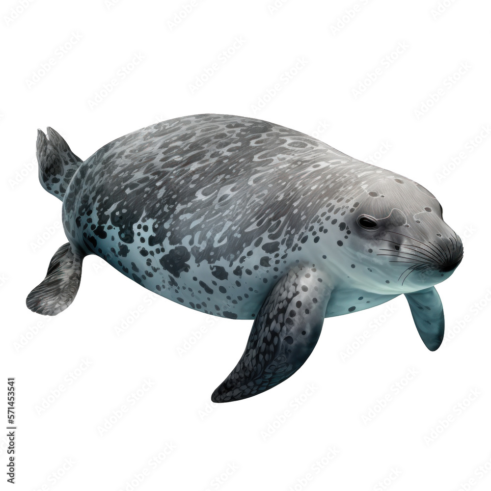 Animal leopard seal Design Elements Isolated Transparent Background ...