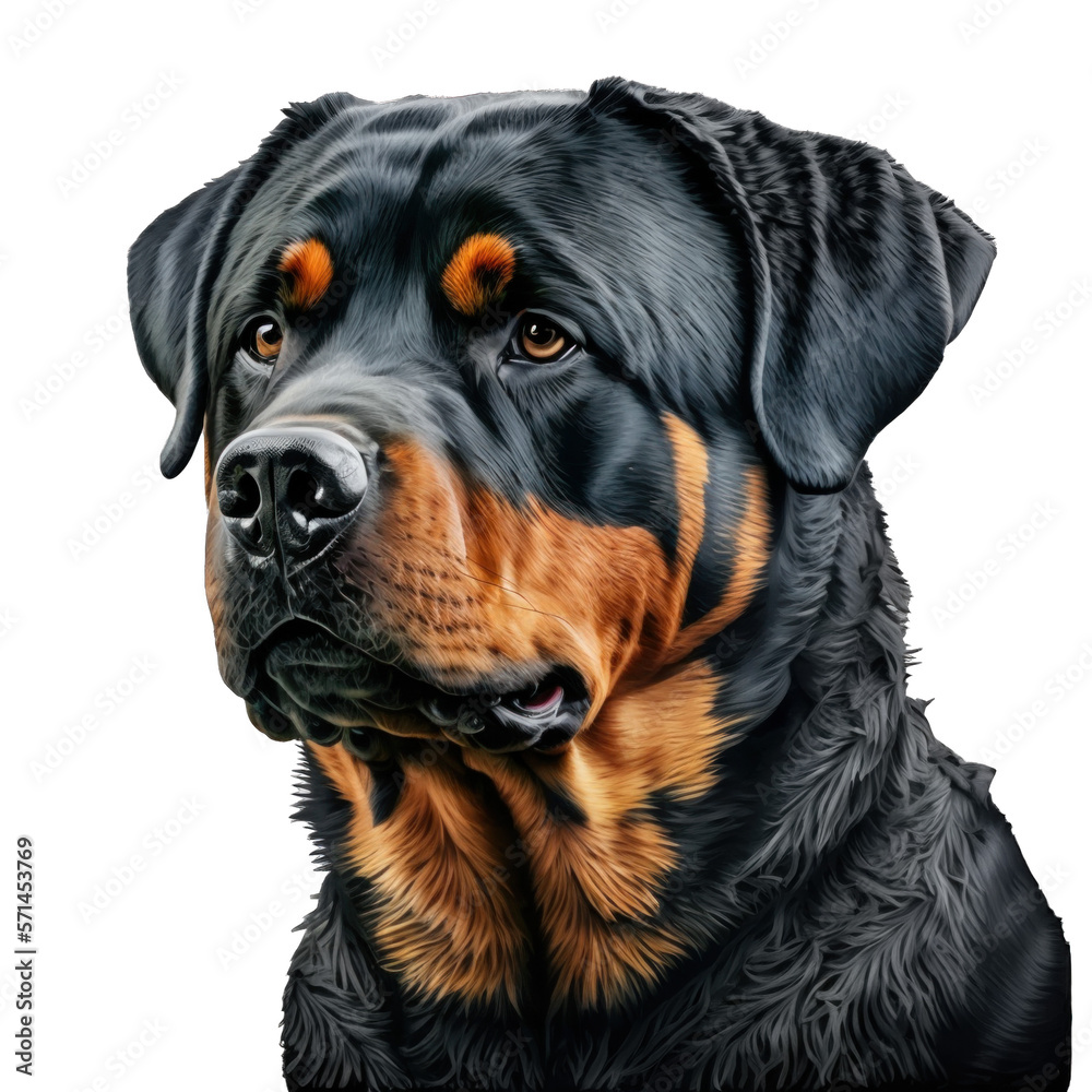 Animal Rottweiler dog Design Elements Isolated Transparent Background ...
