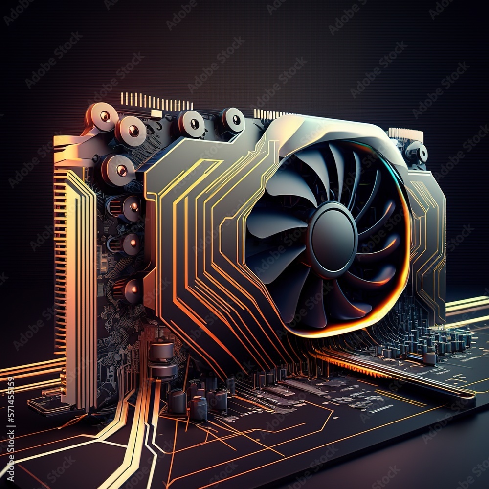 Super powerful video card of new generation. GPU for computing. Future ...