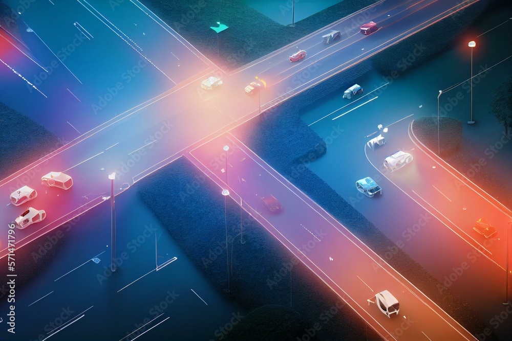 Ai Cars Logistic Autonomous Delivery Traffic Monitoring IoT GPS ...