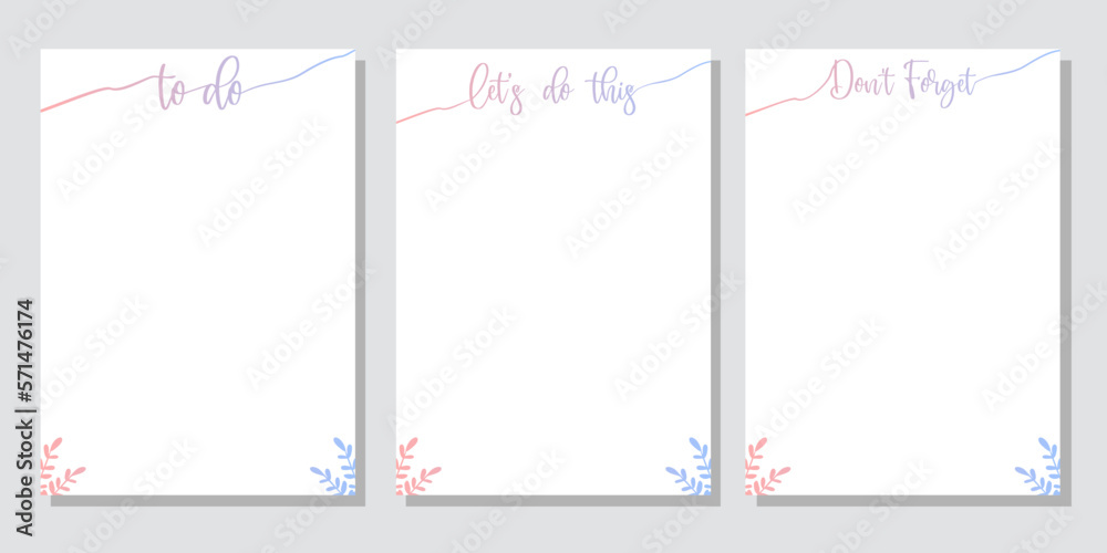 Vector to do list, let's do this, and don't forget the simple style ...