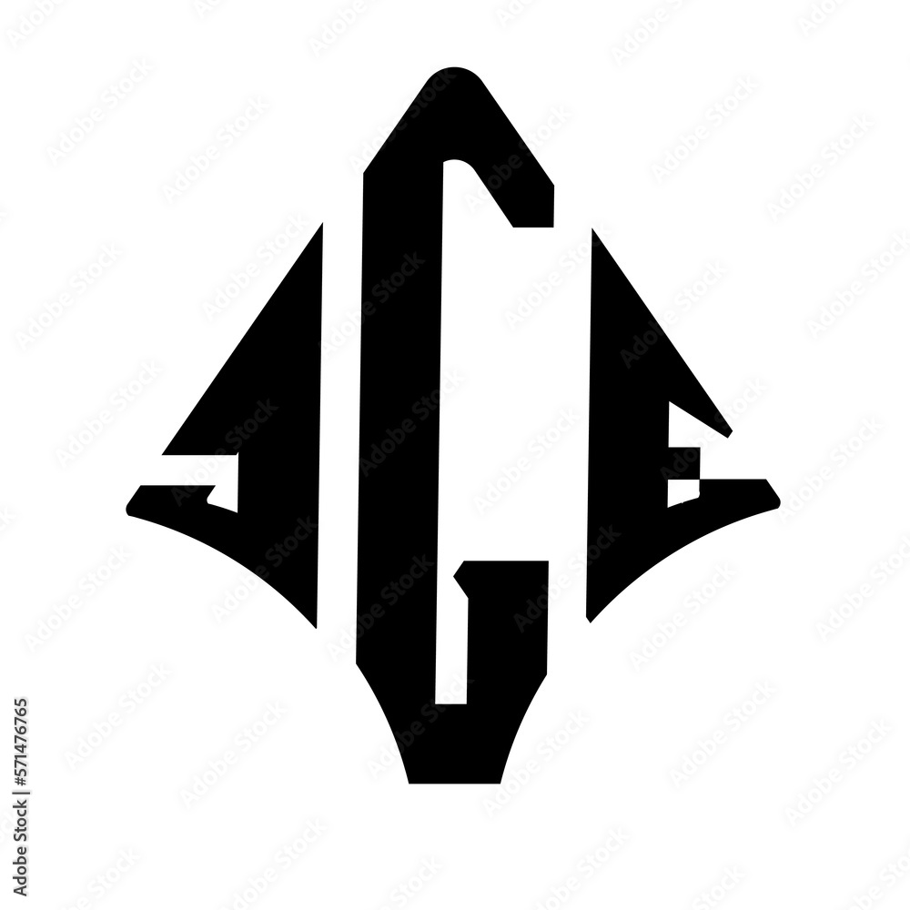 JGE logo. JGE logo letter logo design vector image. JGE letter logo ...