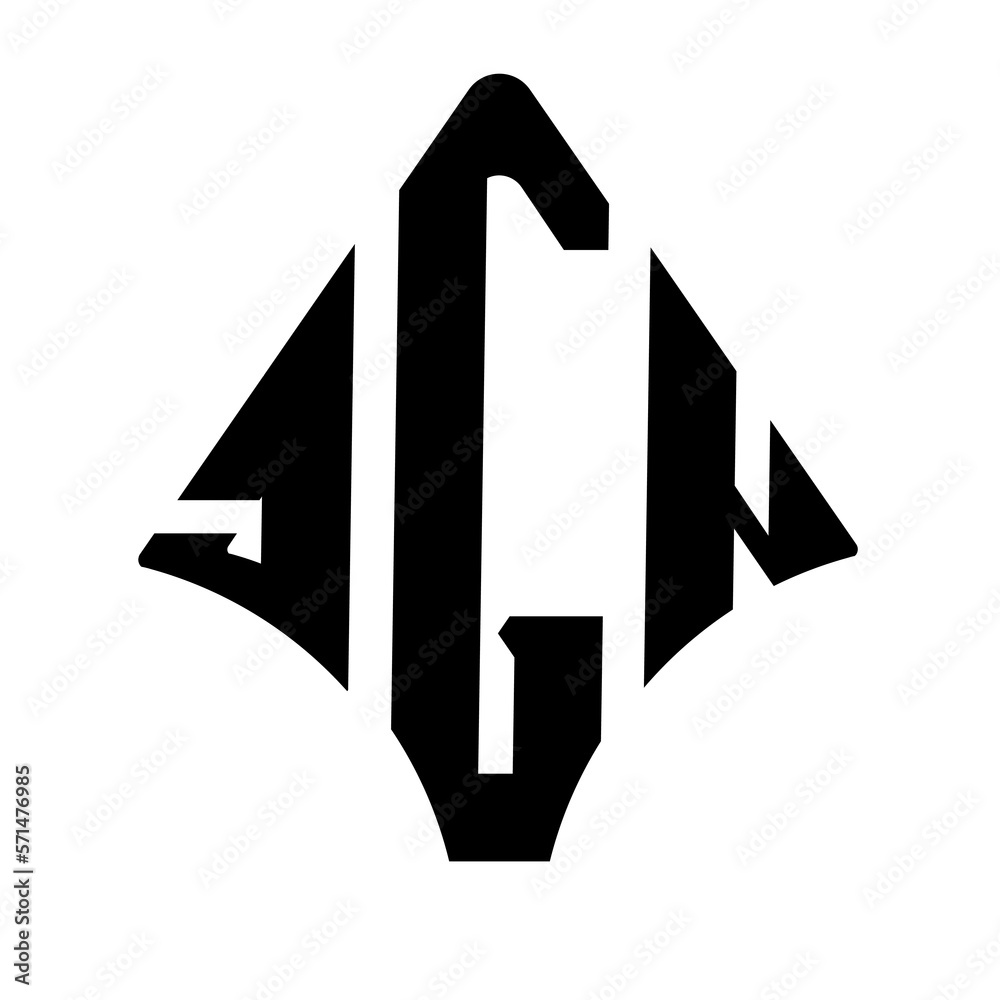 JGN logo. JGN logo letter logo design vector image. JGN letter logo ...