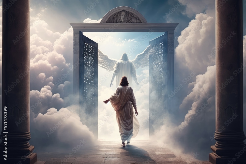 Jesus At The Gates Of Heaven