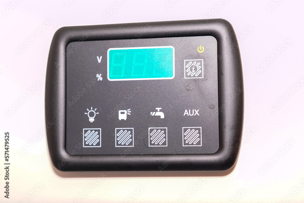 camper van motorhome modern control panel camper interior for water ...